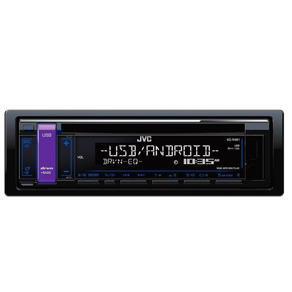 Jvc Car Stereo Usb Aux Android Variable Colour Illumination
